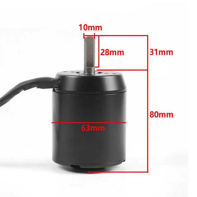 120KV 6384 2970W Brushless Sensor Motor Elektromotor Für E-Scooter ...