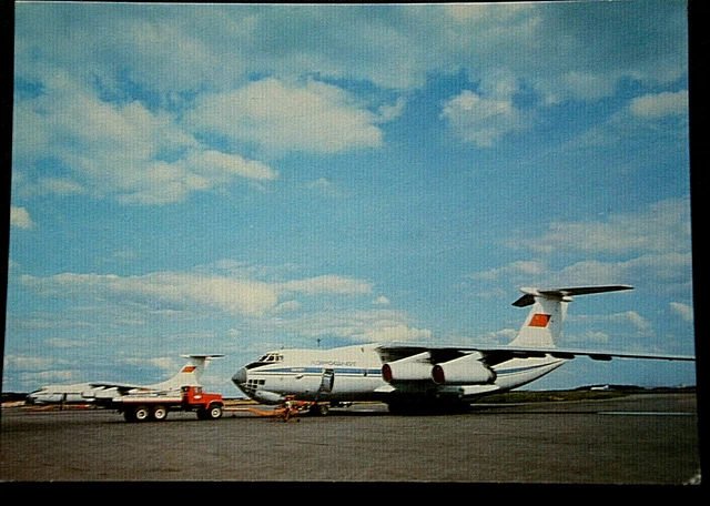 47334 AK AÉROPORT Avion Samolet IL-76T Bâche Soviet Airlines Aeroflot ...
