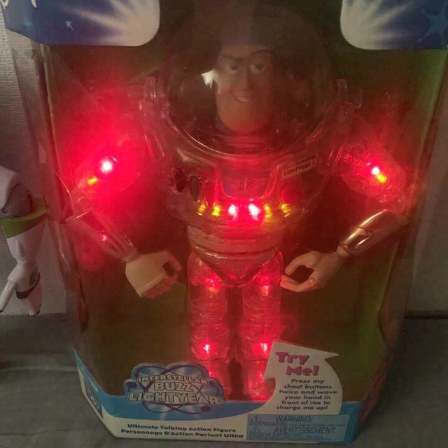 DISNEY PIXAR TOY Story Interstellar Clear Buzz Lightyear Rare Action ...