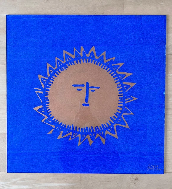 KRAFTWERK/EMIL SCHULT: BILD auf Acrylglas 55x55cm von 1994 handsigniert ...