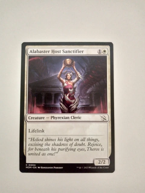 ALABASTER HOST SANCTIFIER C 0004 Common Card MOM NM MTG Magic The Gathering £1.90 - PicClick UK