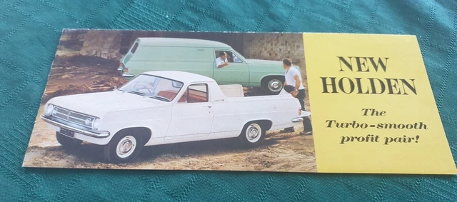 1966 HOLDEN HR UTE & VAN Original Sales Brochure RARE $95.00 - PicClick AU