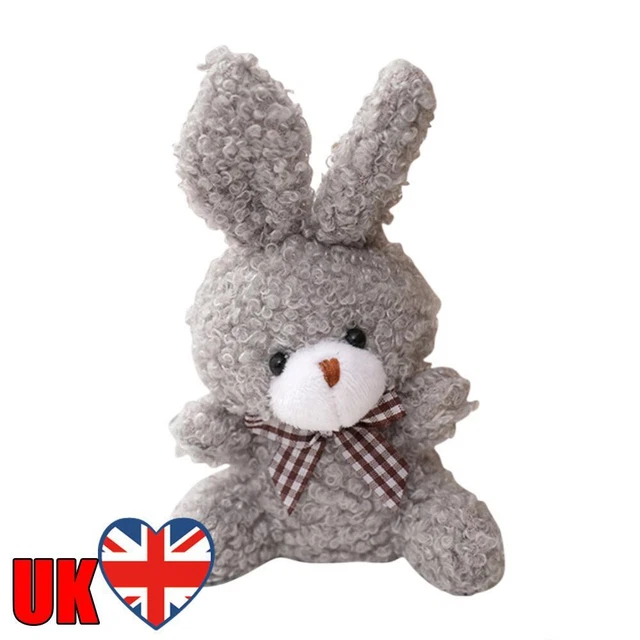 CARTOON RABBIT LINT Cuddly Soft Bunny Sleeping Toy for Boys Girls (Grey ...