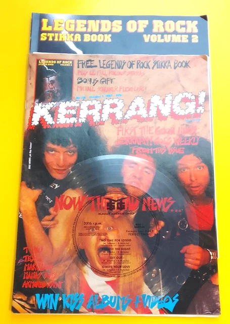 KERRANG! NO.156 OCT 3 1987 + Legends Of Rock Stikka Book V.2 +Some ...