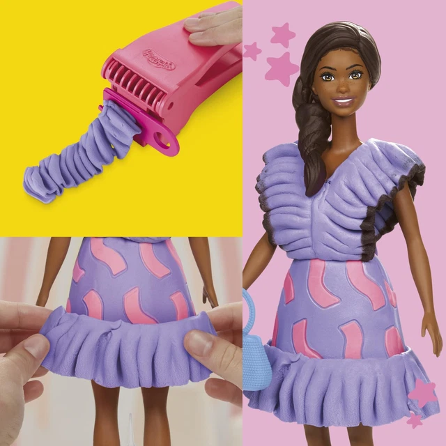 PLAY-DOH BARBIE FASHIONISTA Ruffles Doll Set £24.42 - PicClick UK