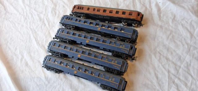 4 X VINTAGE Hornby Acho HO Orient Express Restaurant Dining Coach Cars ...