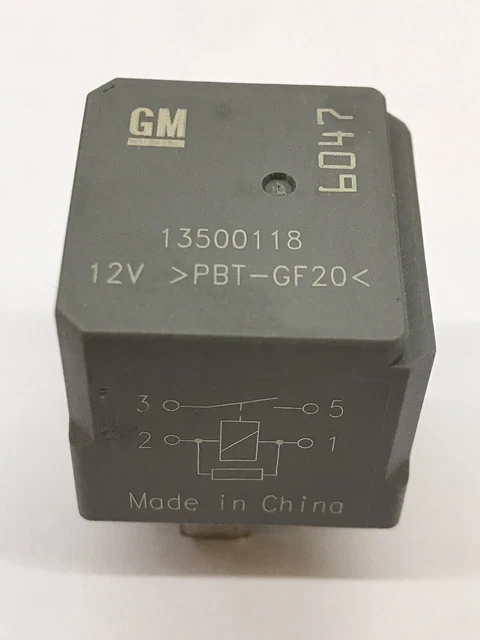 *GENUINE GM VAUXHALL 4 Blade 12V Relay Grey 13500118 / 6047 / 3051 B3 ...
