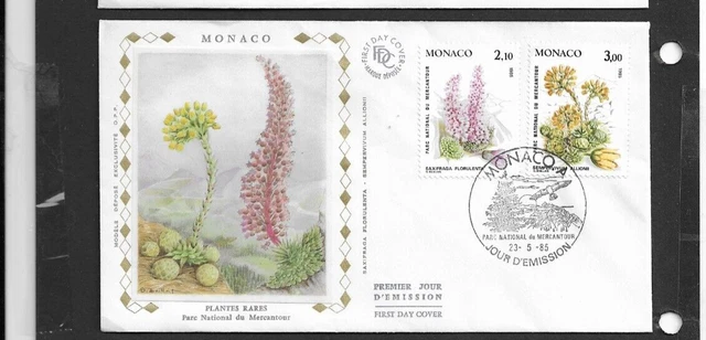 ENVELOPPE 1° JOUUR Monaco 1985 Parc Du Mercantour-N**.Tb-Voir Scan-S010 ...