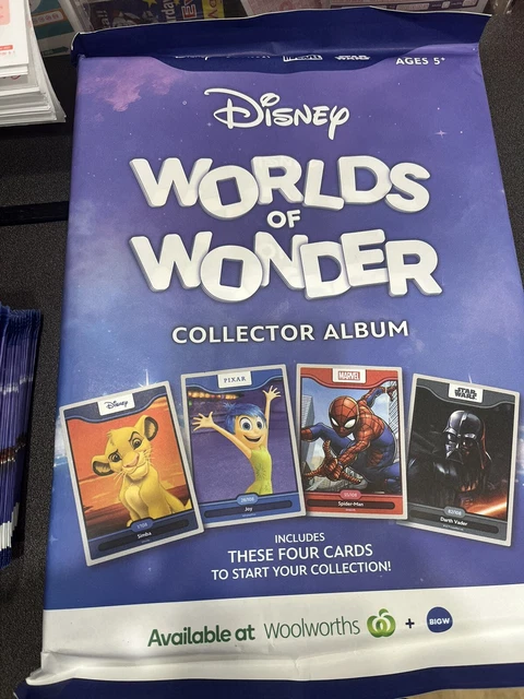 WOOLWORTHS DISNEY WORLDS of Wonder Collector Cards 2024 - Collector ...
