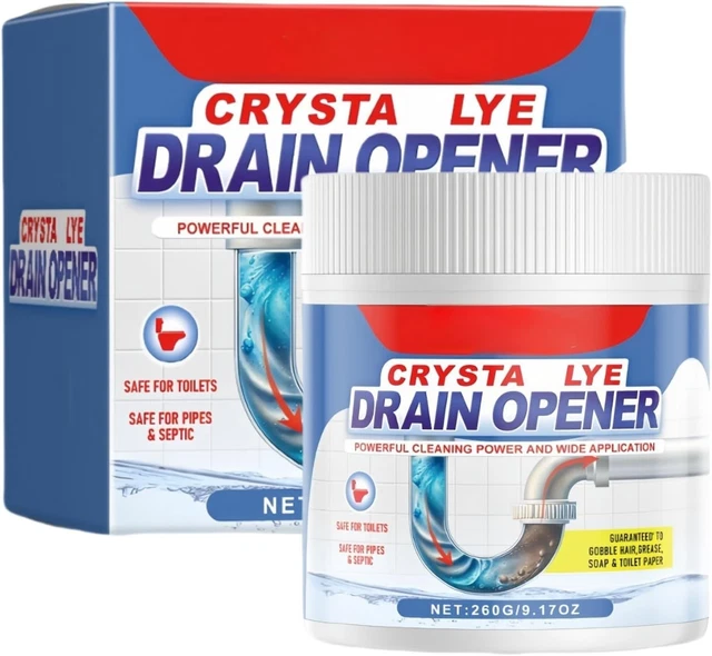 260G CRY/STAL LY/E Drain Opener,Powerful Pipe Clean Agent,Sink Drain ...