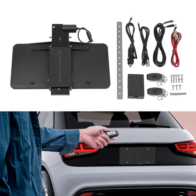 UNIVERSAL RETRACTABLE TYPE Car License Plate, Electric License Plate ...