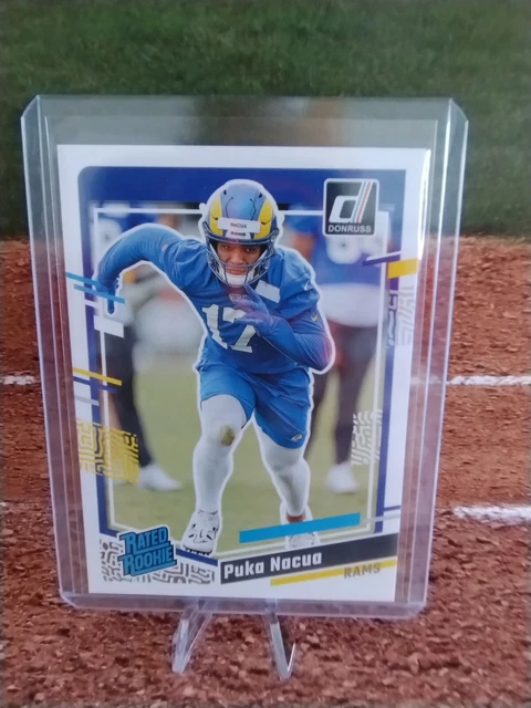 PUKA NACUA RC 2023 Panini Donruss Football recrue notée #357 Los ...