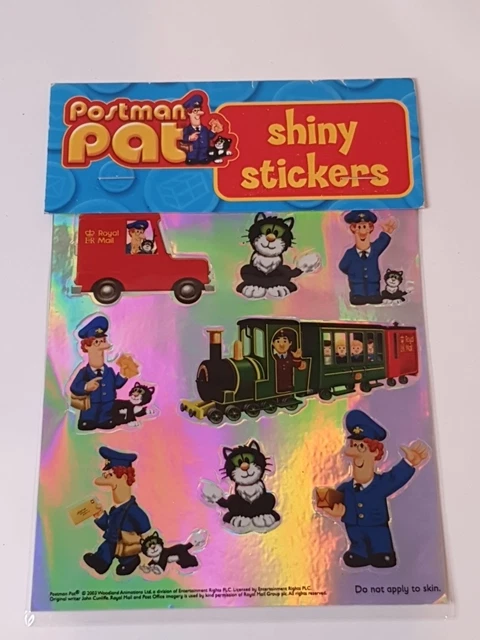 POSTMAN PAT SHINY Stickers Vintage 2003 00s Jess Royal Mail Children ...
