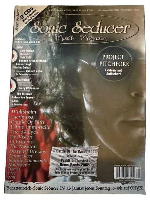 SONIC SEDUCER MAGAZINE Déc/Jan 03 Project Pitchfork CD Gothic Metal EUR ...