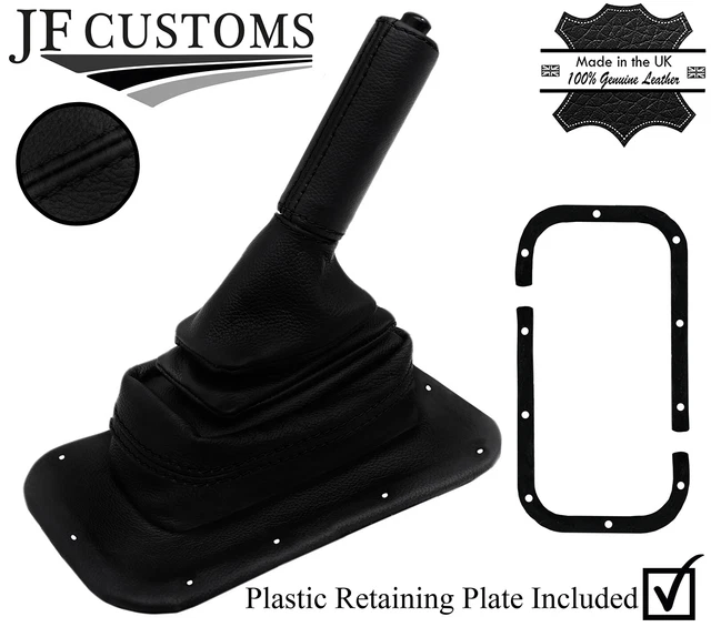 BLACK STITCH HANDBRAKE+HANDLE Covers+Plastic Frame For Range Rover ...