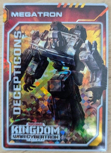 HASBRO TRANSFORMERS WAR For Cybertron Kingdom Megatron Card Beast Wars ...