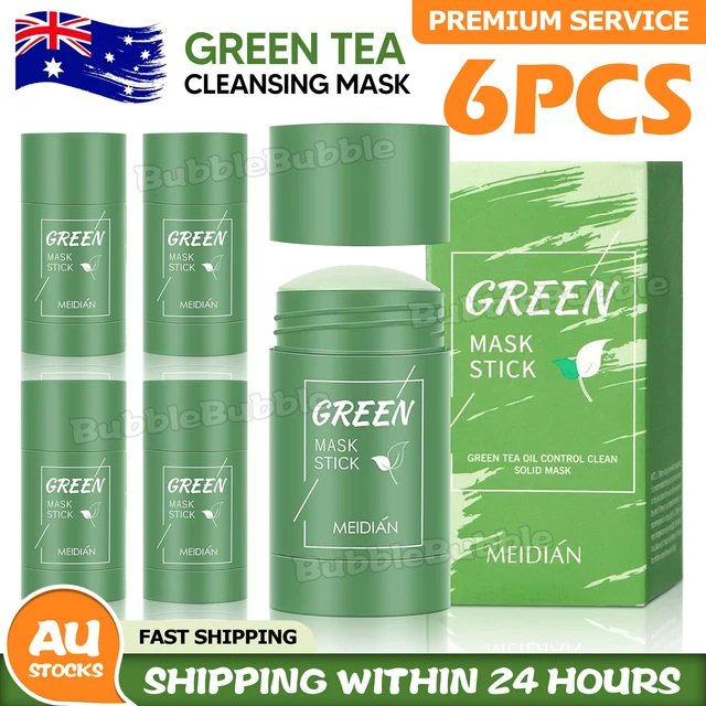 6X GREEN TEA Cleansing Mask Facial Stick Oil Acne Control Blackhead ...