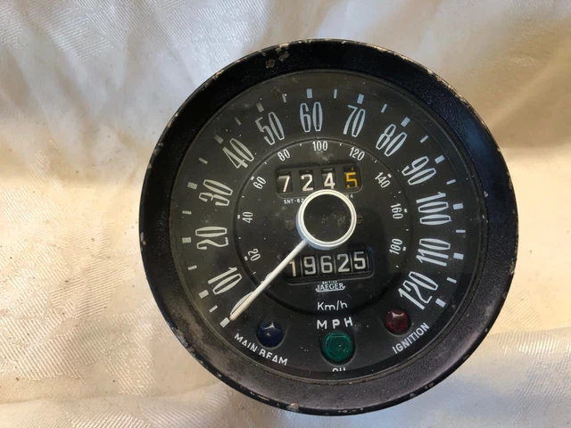 TRIUMPH SPITFIRE MK4 Jaeger 4 inch Speedometer 120mph 1184 tpm SNT-6203 ...