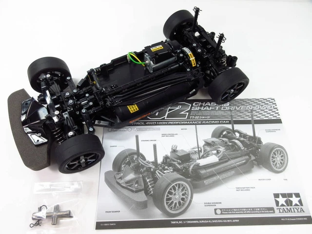 TAMIYA MOTUL AUTECH GT-R TT-02 1/10 4WD Chassis with 540 Motor Unused £ ...