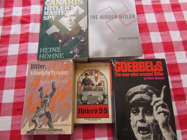 NAZI GERMANY 5 Book Lot, Hitler, Goebbels, Canaris, SS, Published 1964 ...