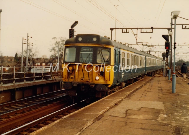 RAILWAY PHOTO CLASS 312 312782 @ Shenfield 2/2/85 8:47 Colchester ...