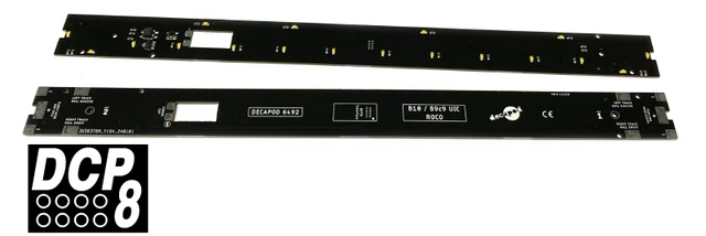 DECAPOD 6492 - Réglette d'éclairage pour B10/B9c9 UIC Roco - HO (1:87 ...