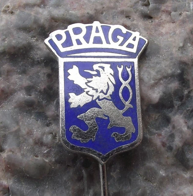 ANTIQUE PRAGA AUTOS Classic Car Czechoslovakia Lion Logo Motor Vehicle ...