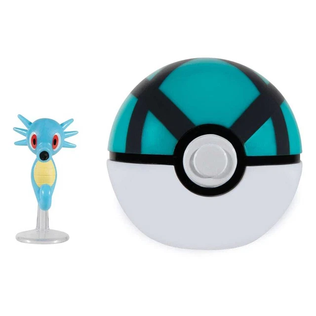 POKÉMON CLIP'N'GO POKÉ Balls Horsea & Net Ball EUR 21,44 - PicClick IT