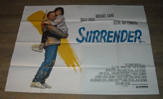SURRENDER UK FILM Poster Michael Caine Sally Campo Steve Guttenberg ...