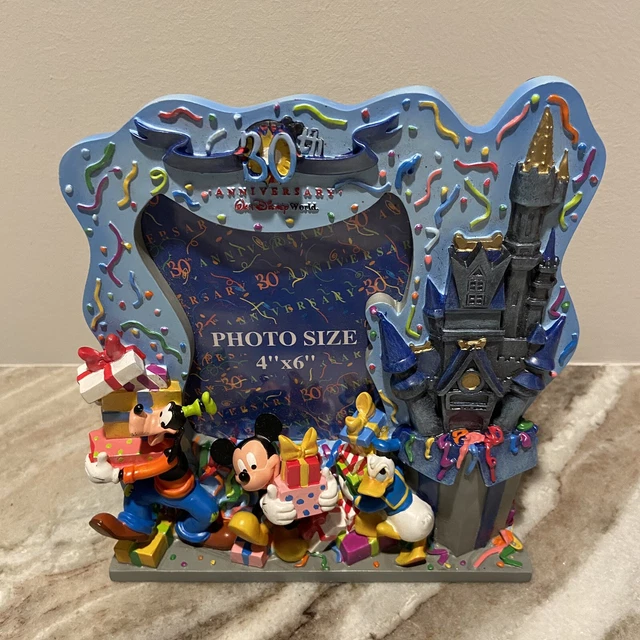 WALT DISNEY WORLD 30th Anniversary Photo Frame 4x6” Photo Size From ...