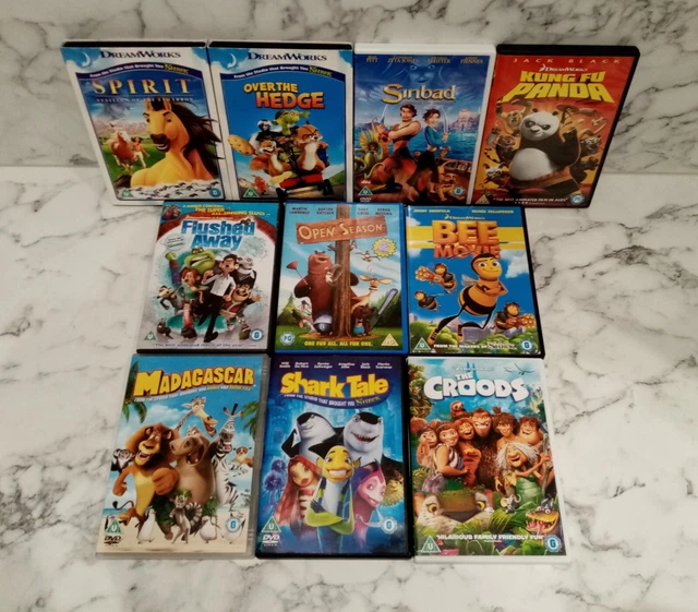 KIDS DREAMWORKS ANIMATION 10 DVD Bundle PG/U Kung Fu Panda - Spirit ...