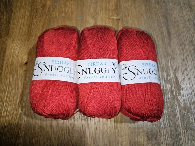 SIRDAR SNUGGLY DK 3 x 50g Balls (150g) - 0505 Ketchup - Red £10.39 ...
