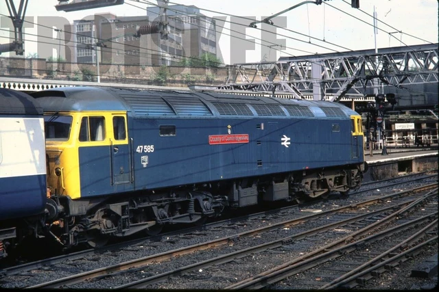 35MM SLIDE BR British Railways Diesel Loco Class 47 47585 1981 Original £4.97 - PicClick UK