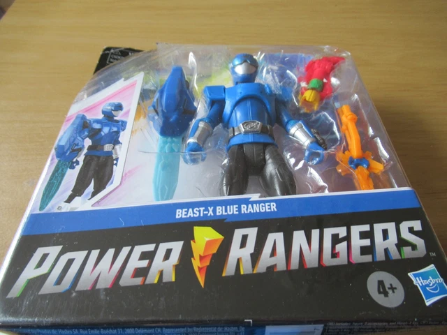 HASBRO POWER RANGERS Beast Morphers Beast-X Blue Ranger Action Figure £ ...