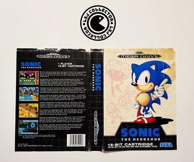 SONIC THE HEDGEHOG-JACKET cover-mega drive-sega-original £4.21 ...