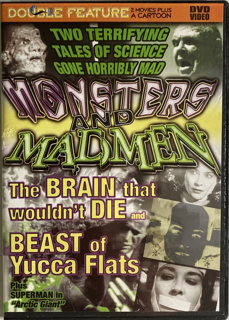 MONSTERS & MADMEN 2X Feature: The Brain That Wouldn't Die + Beast of ...