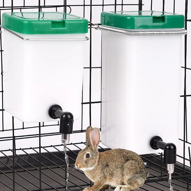 AUTOMATIC RABBIT DRINKER Water Dispenser Cage Feeder Pet Drinking ...