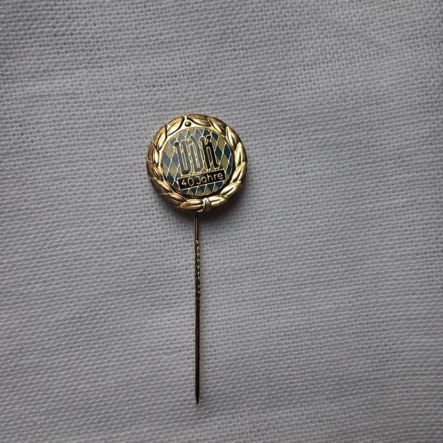 3 ANSTECKNADELN PIN Andenken Abzeichen 30 u. 40 Jahre VDK Bayern und ...