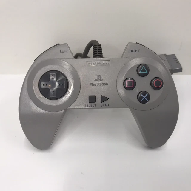 SONY PLAYSTATION PS1 Controller 8100 ASCII Control Pad Grey Classic £12 ...