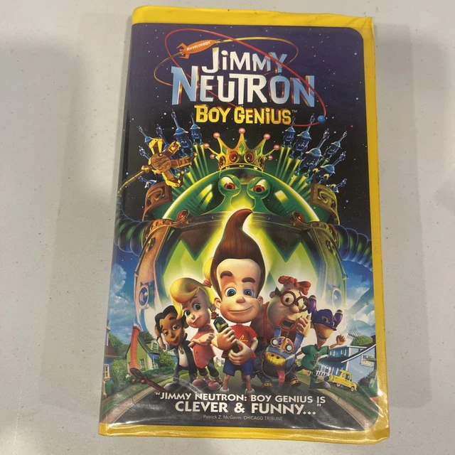 JIMMY NEUTRON: BOY Genius (VHS, 2002, Clam Shell) Nickelodeon $12.00 ...