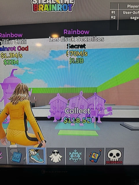 FORTNITE STEAL THE Brainrot - (Secret) Rainbow Los Esok Sekolitos 70m/s ...