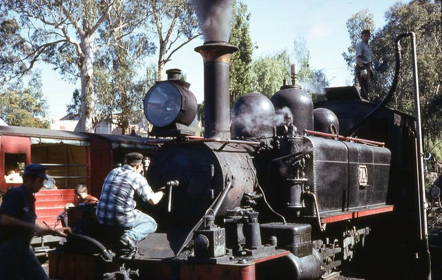 MEN WORKING HOSE Refilling Steam Train Locomotive Railway 35mm Slide ... MEN WORKING HOSE Refilling Steam Train Locomotive Railway 35mm Slide ...