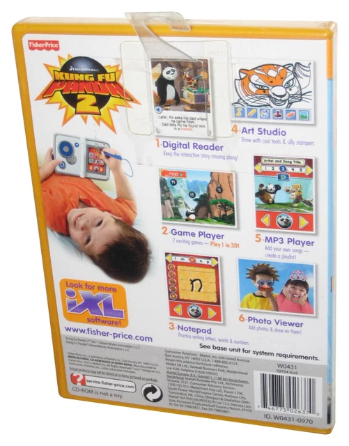FISHER-PRICE IXL SYSTÈME D'Apprentissage Logiciel Kung Fu Panda Jeu 3D ...