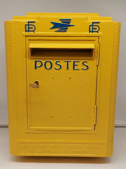 VINTAGE FRENCH LA POSTE PTT Post Box Wall box 1966 Dejole and Co Mail ...