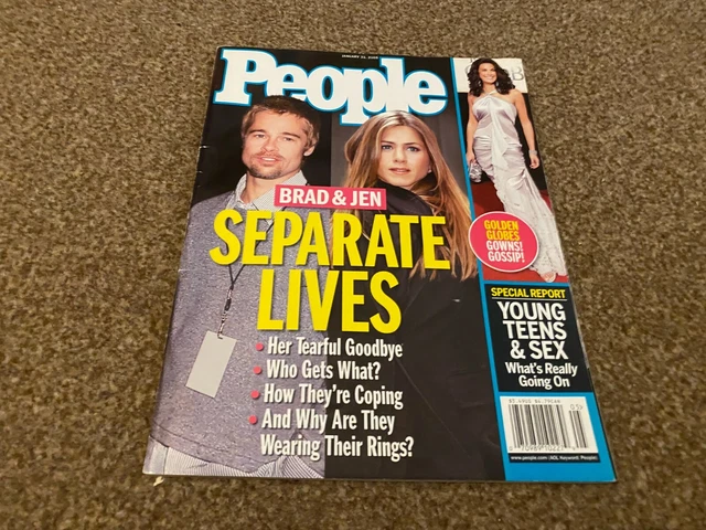 PEOPLE MAGAZINE 31/1/2005 Brad Pitt Jenifer Aniston Hilary Swank Chad ...