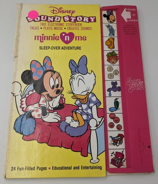 GOLDEN SOUND STORYBOOK Disney Minnie n Me Sleep Over Electronic Book ...