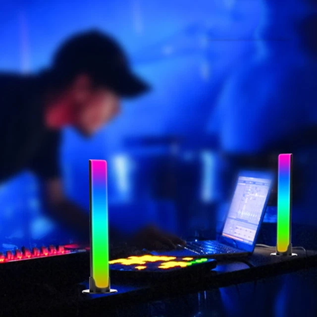 LIGHT SOUND ACTIVATED LED Lights Rhythm Recognition Light Portable RGB ...