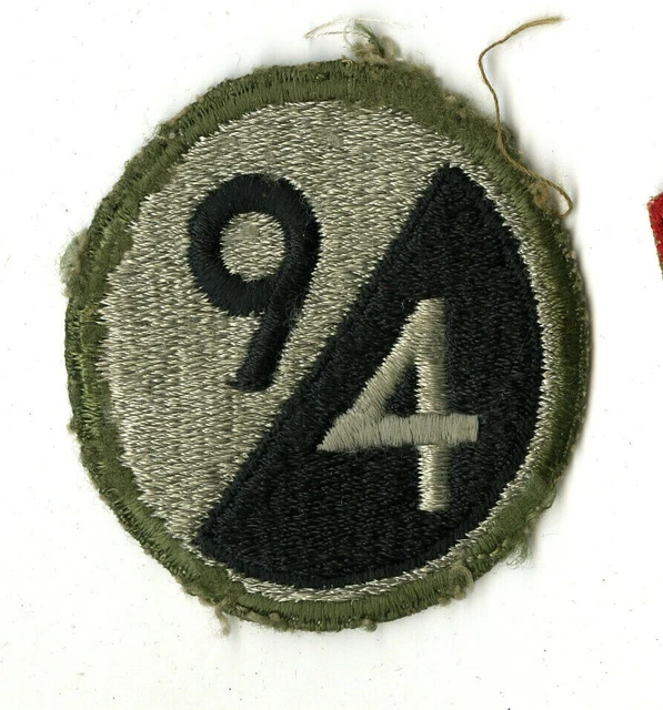 94TH INFANTRY DIVISION White Back Patch WWII Vintage Europe France ...
