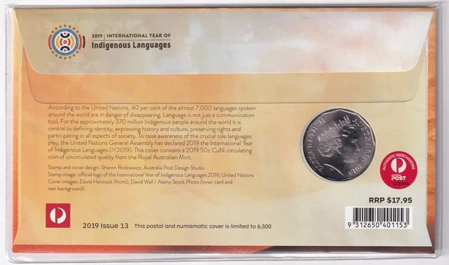 AUSTRALIAN PNC: 2019 50 Cent Indigenous Languages Coin..., EUR 12,46 ...