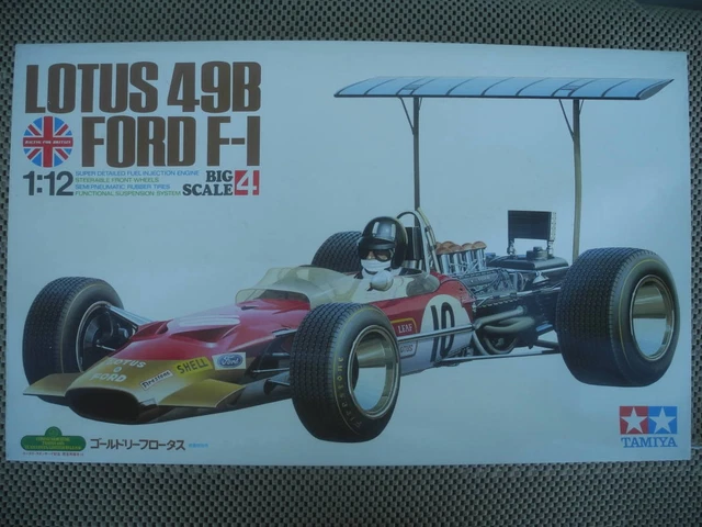 TAMIYA LOTUS 49B Ford F-1 Gold Leaf Lotus Tamiya Ford 1/12 Grande ...